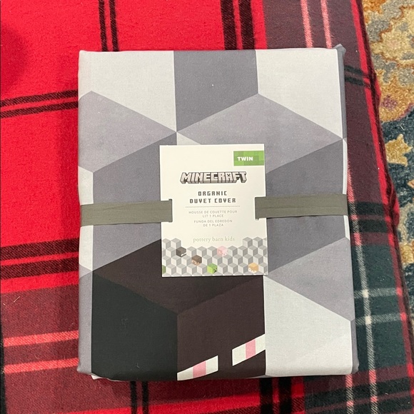 Pottery Barn | Bedding | Pottery Barn Minecraft Duvet Cover Gray And ...